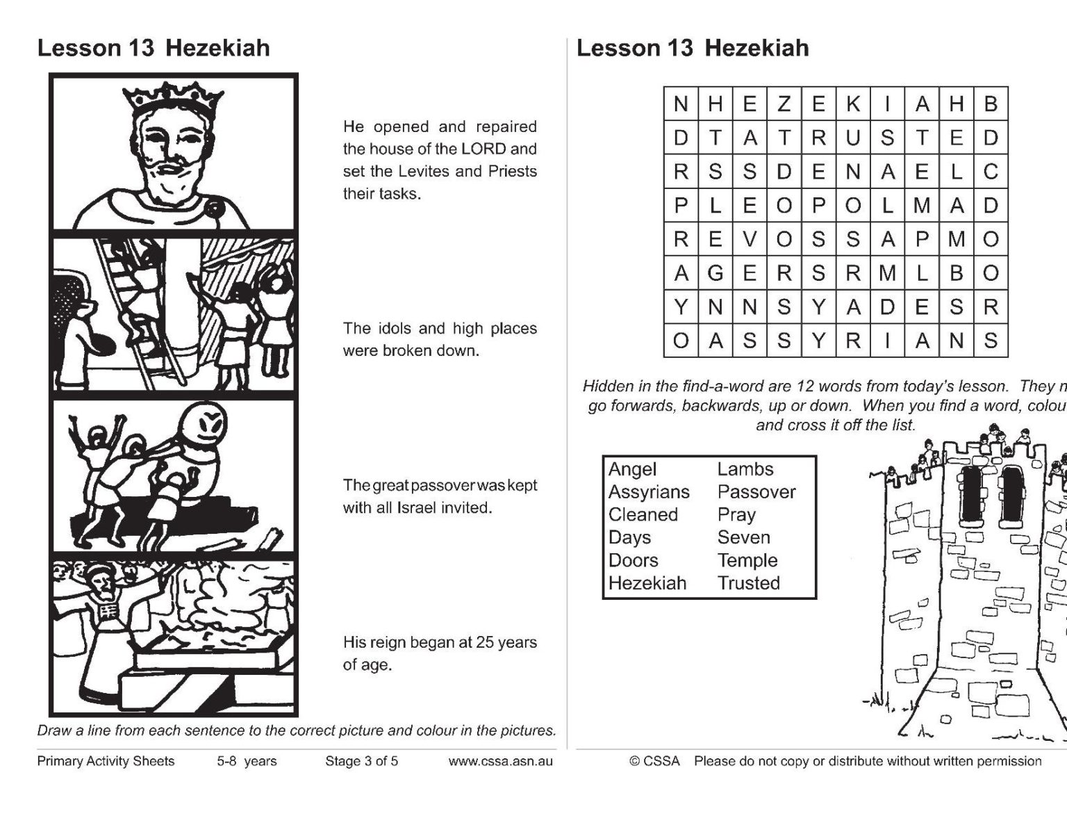 Hezekiah – Judah’s Greatest King (CSSA Primary Stage 3 Lesson 13 ...